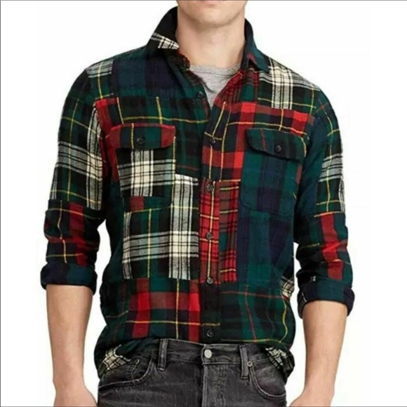 Polo Ralph Lauren | Shirts | Polo Ralph Laurenflannel Elbow Patch Shirt ...